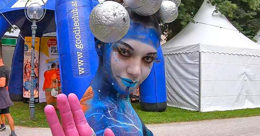 Im Juli findet in Klagenfurt wieder das Bodypainting Festival statt